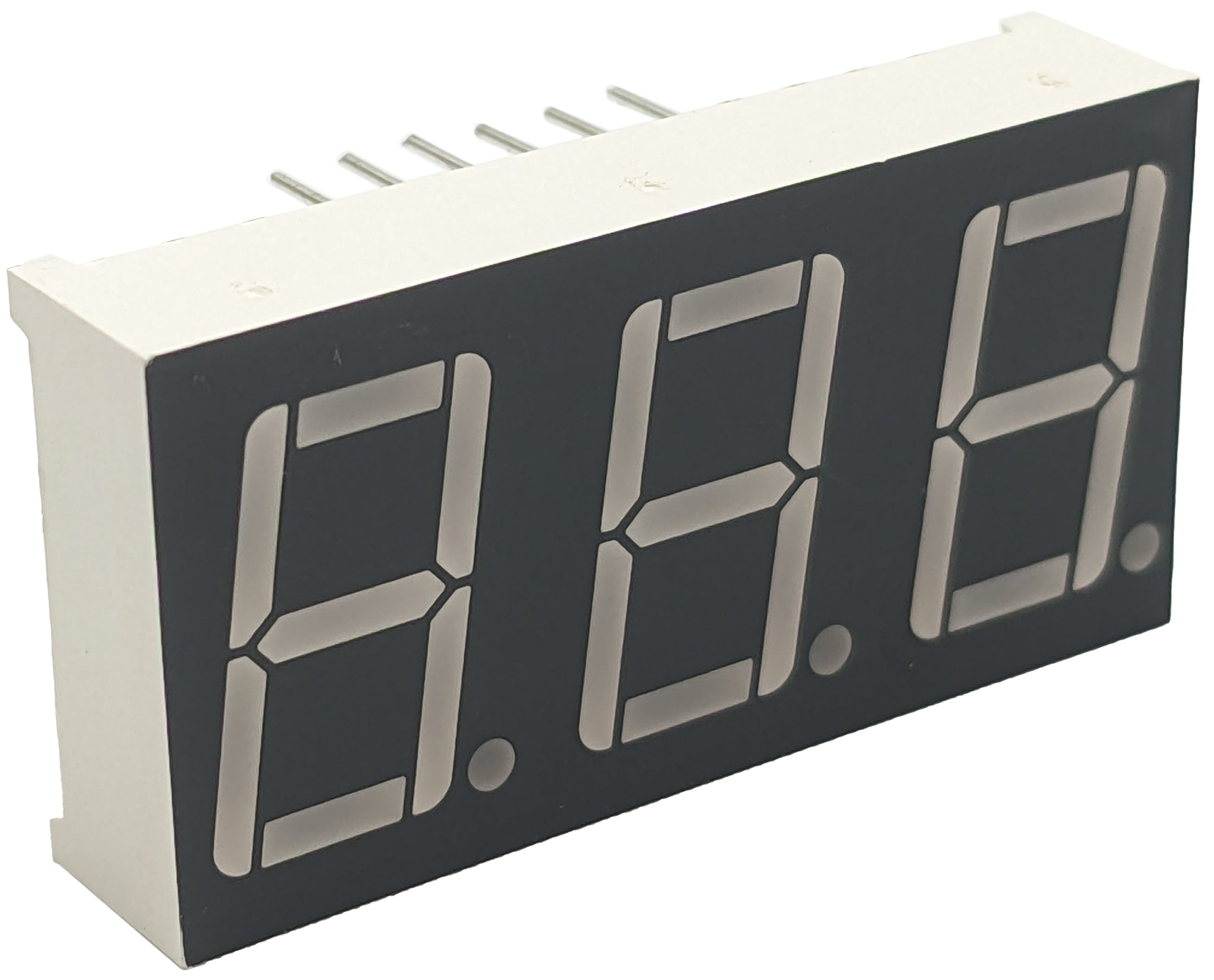 Red 3-Digit Common Anode 7 Segment LED Display, 0.6" Digit Height, 12 – SciencePurchase