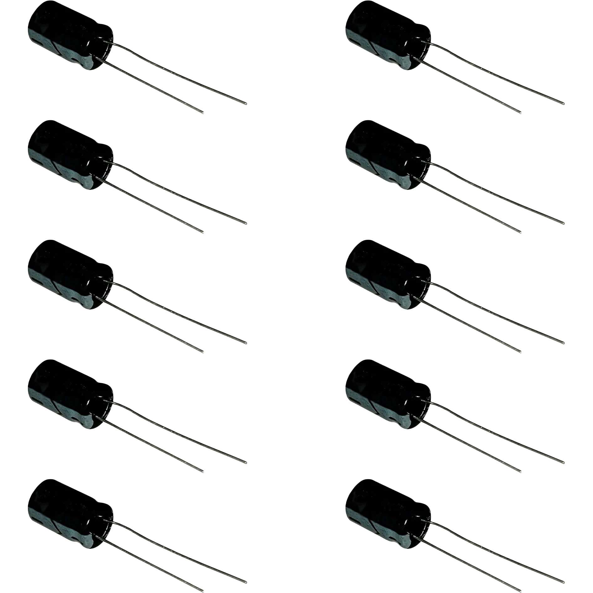 10 Pack Electrolytic Radial Lead Capacitor 35V 2,200µF – SciencePurchase