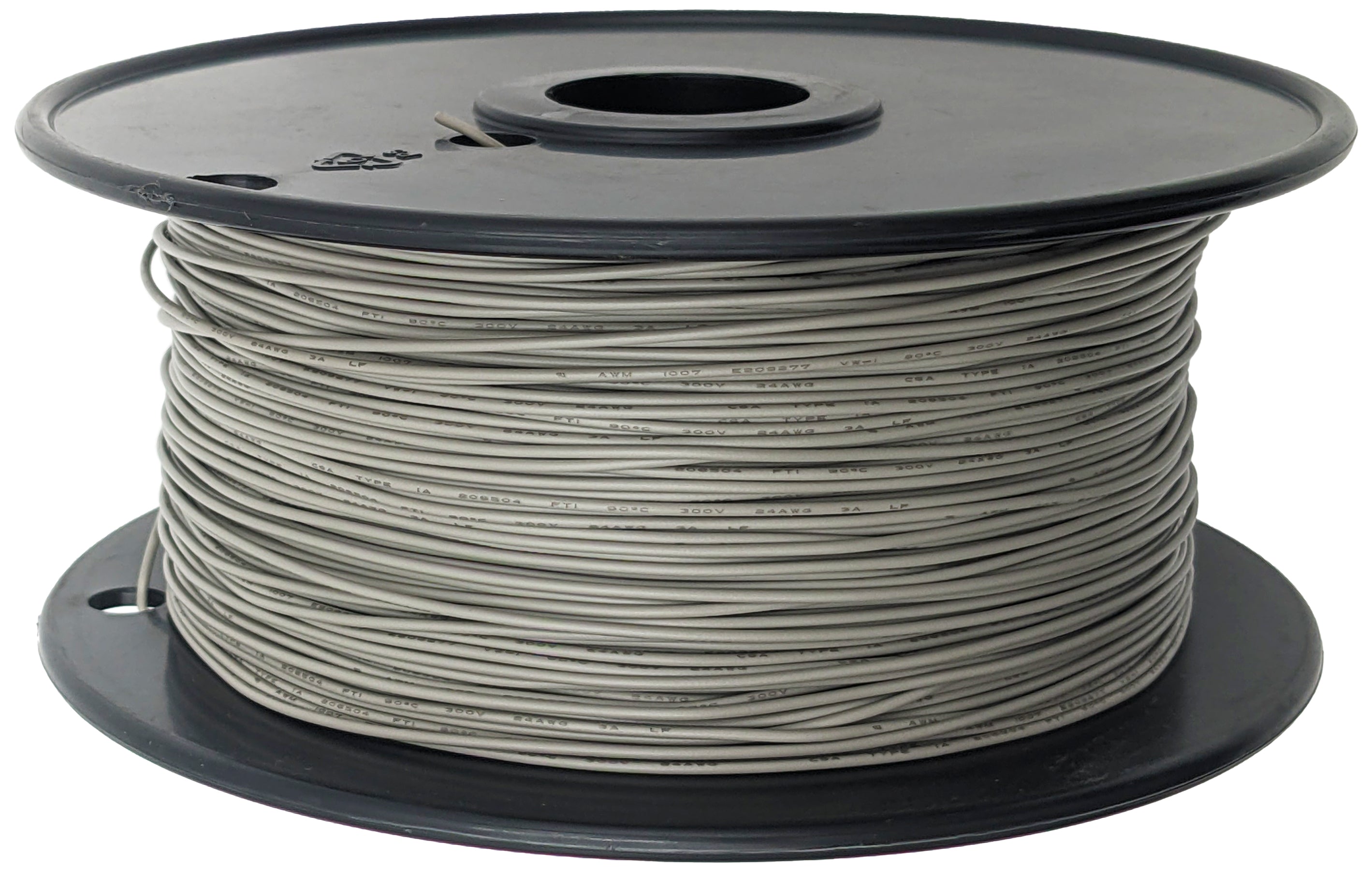 1,000 Feet Gray 24 Gauge Solid Hook-Up Wire, Tinned Copper, PVC Insula – SciencePurchase