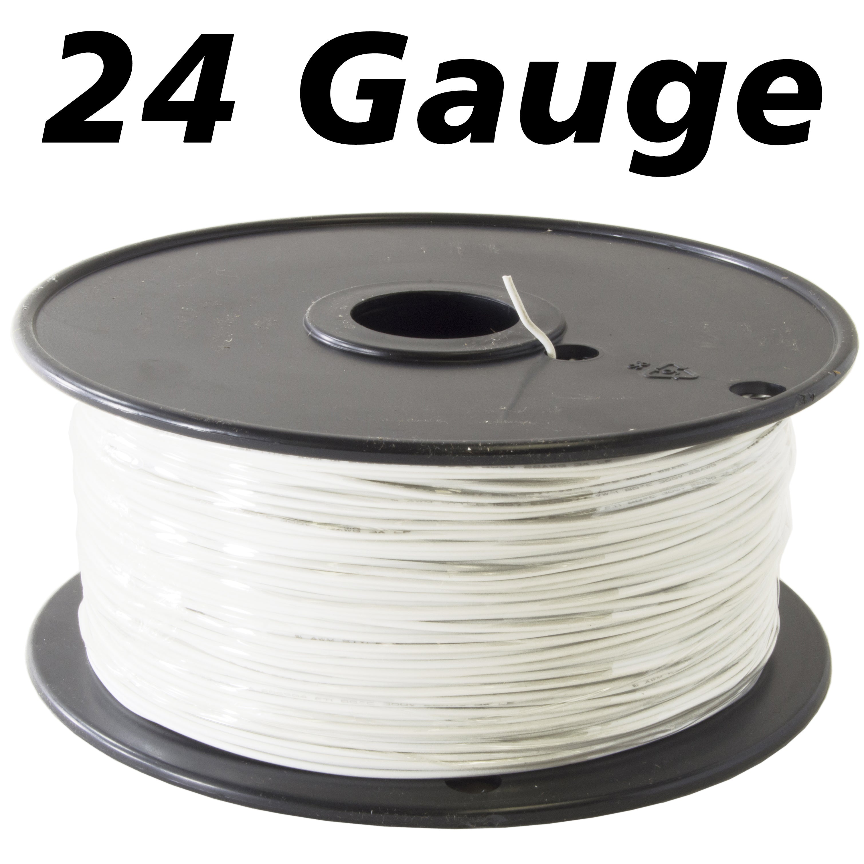 1,000 Feet White 24 Gauge Stranded Hook-Up Wire, Tinned Copper, PVC In – SciencePurchase