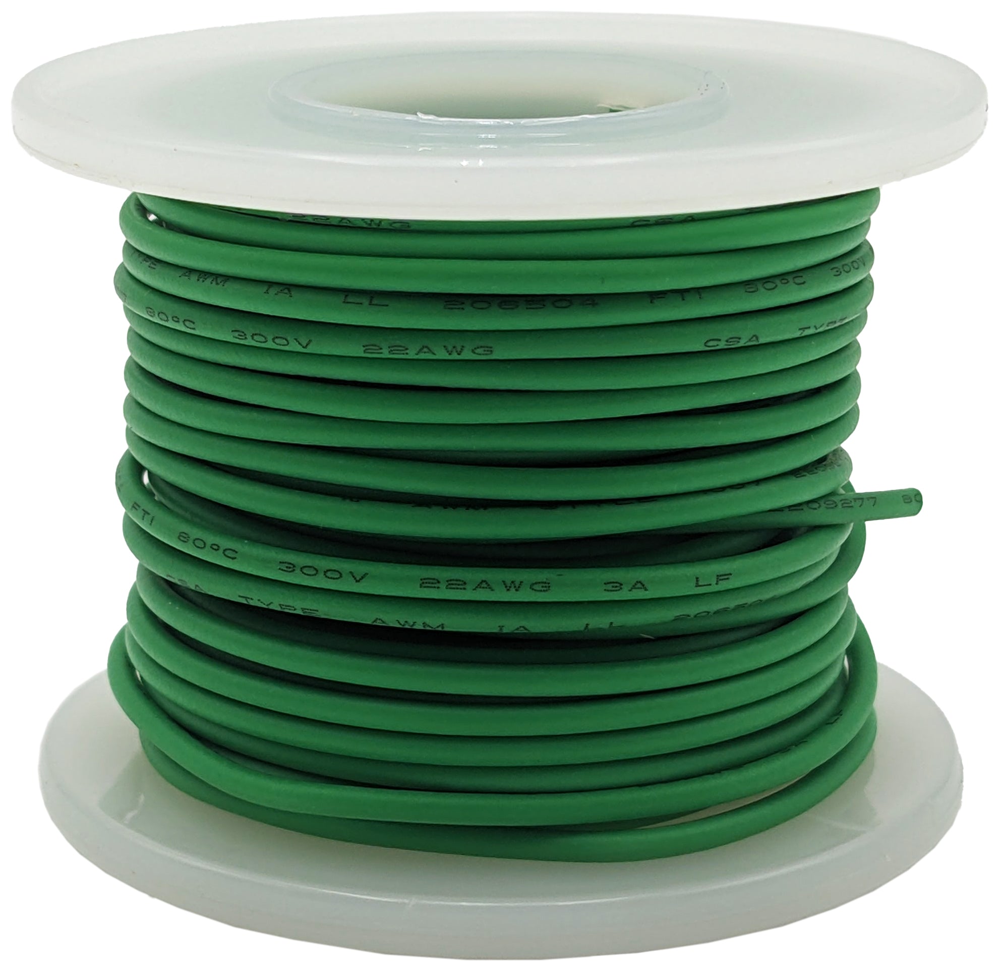 25 Feet Green 22 Gauge Stranded Hook-Up Wire, Tinned Copper, PVC Insul – SciencePurchase