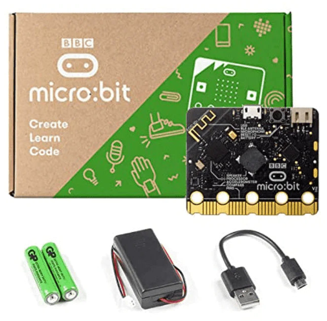 BBC Micro:Bit V2.1 Go Kit - Includes micro:bit Board, MicroUSB Cable, – SciencePurchase
