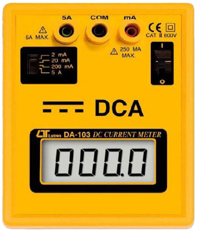 Digital Bench DCA Meter, 5 Amp DC Current (DA-103) – SciencePurchase