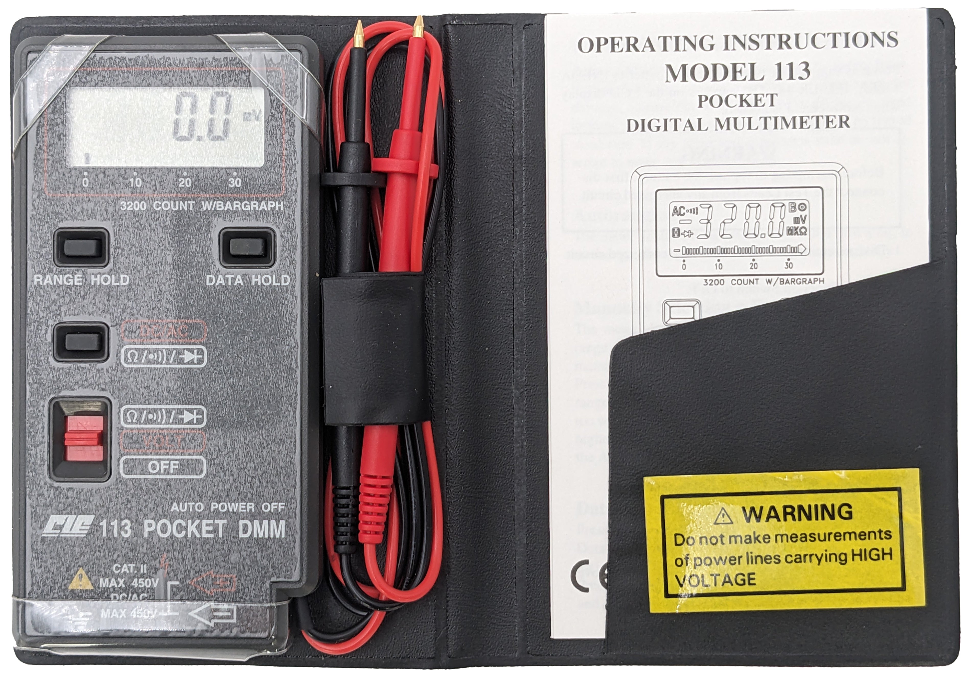 Pocket Digital Multimeter with Analog Bar Graph Display, Autoranging ...