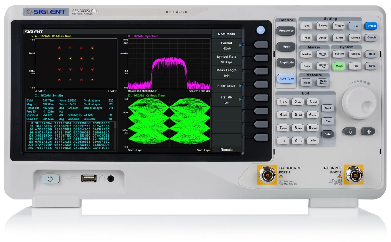 Siglent Spectrum Analyzer, 9 kHz to 2.1 GHz with Tracking Generator (S ...