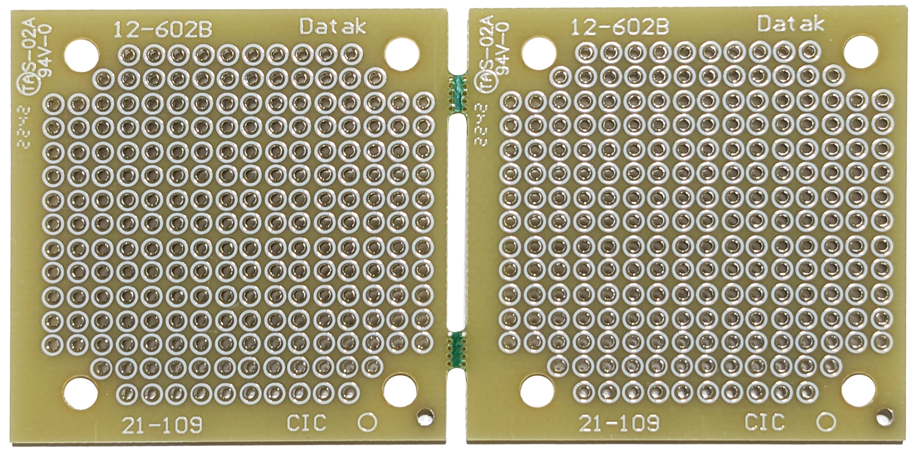 Small 3.6" x 1.8" Prototyping PCB, Single-Sided Solder Pads (Model 21 ...