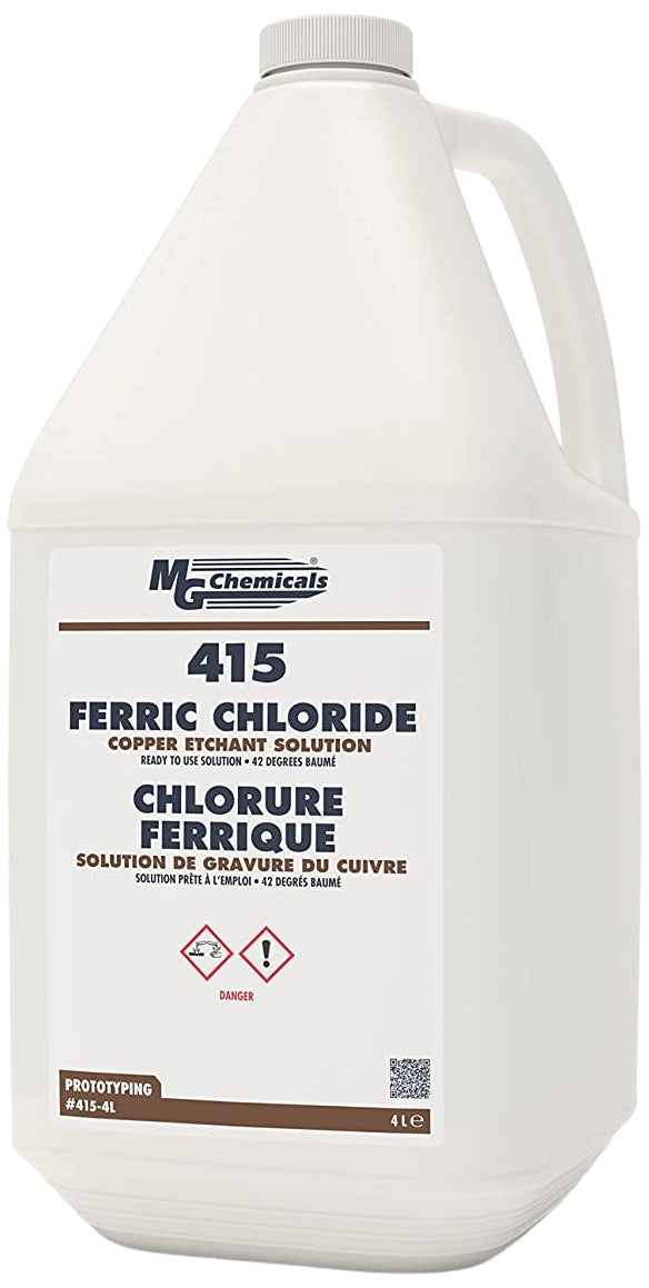 MG Chemicals Liquid Ferric Chloride Etchant Solution, 1 Gallon Bottle ...