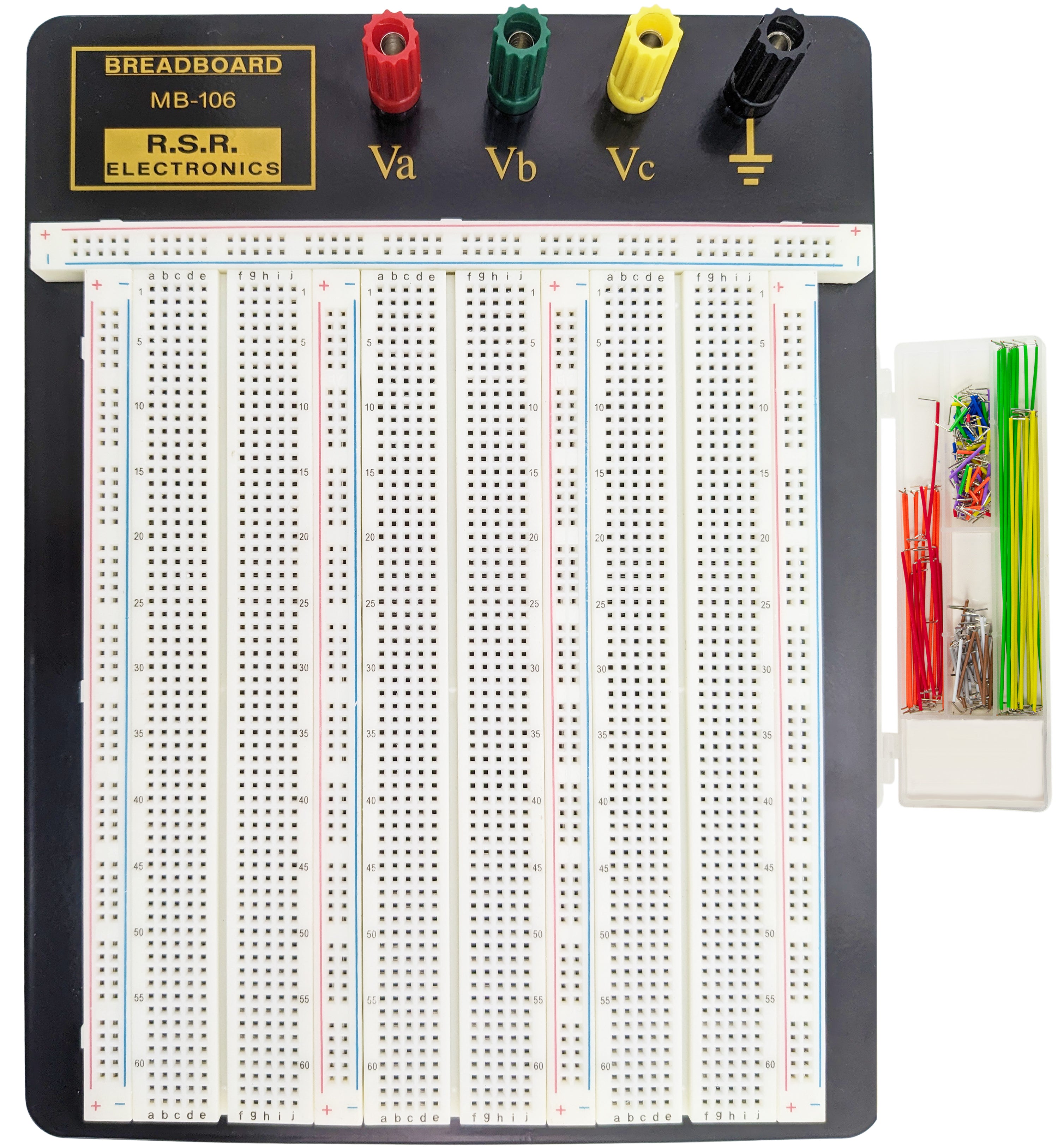 Premium Solderless Breadboard, 2,390 Contact Points, Includes 140 Piec ...