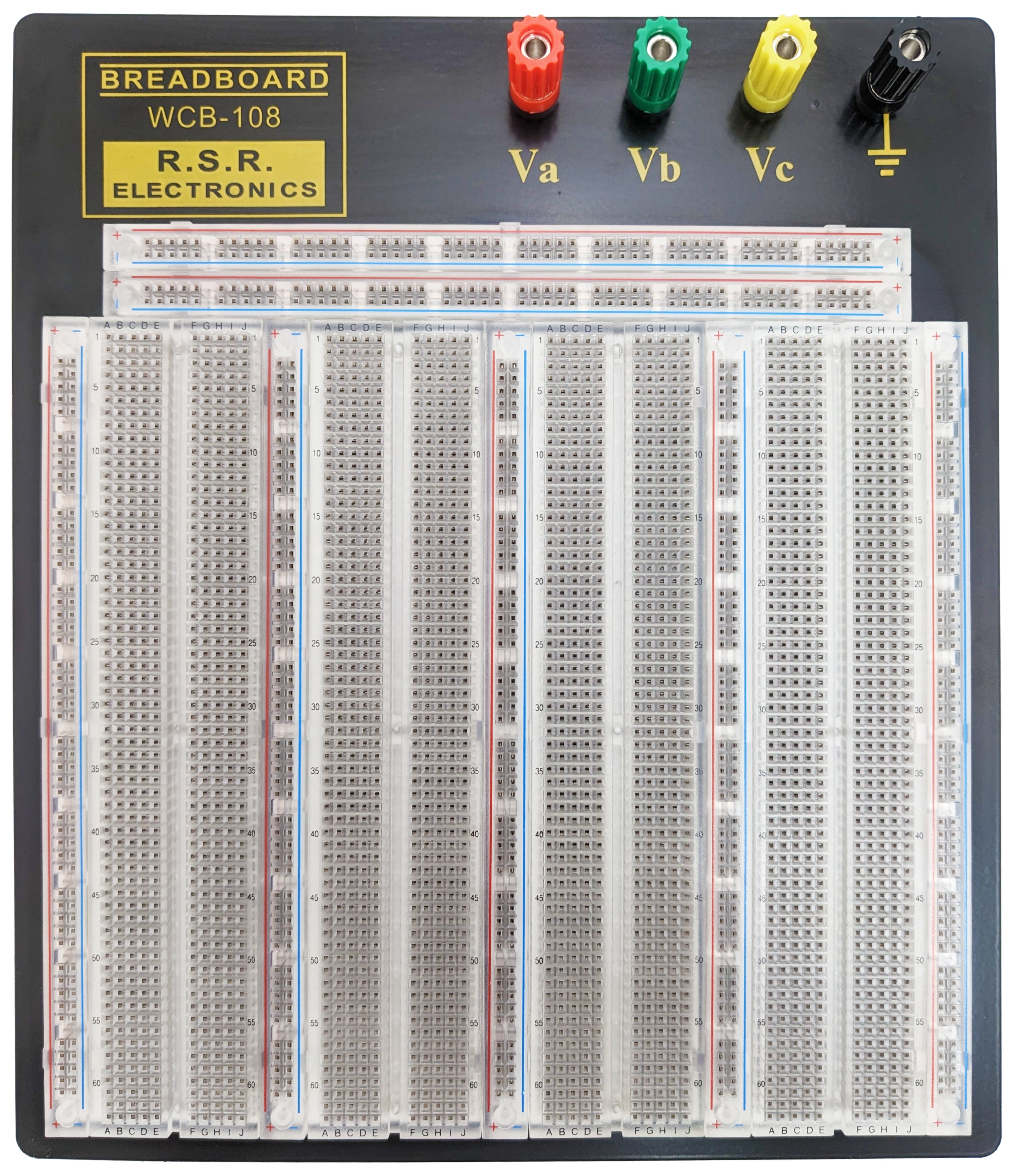 Premium Solderless Clear Breadboard with 3,220 Tie Points, 4 Binding P ...
