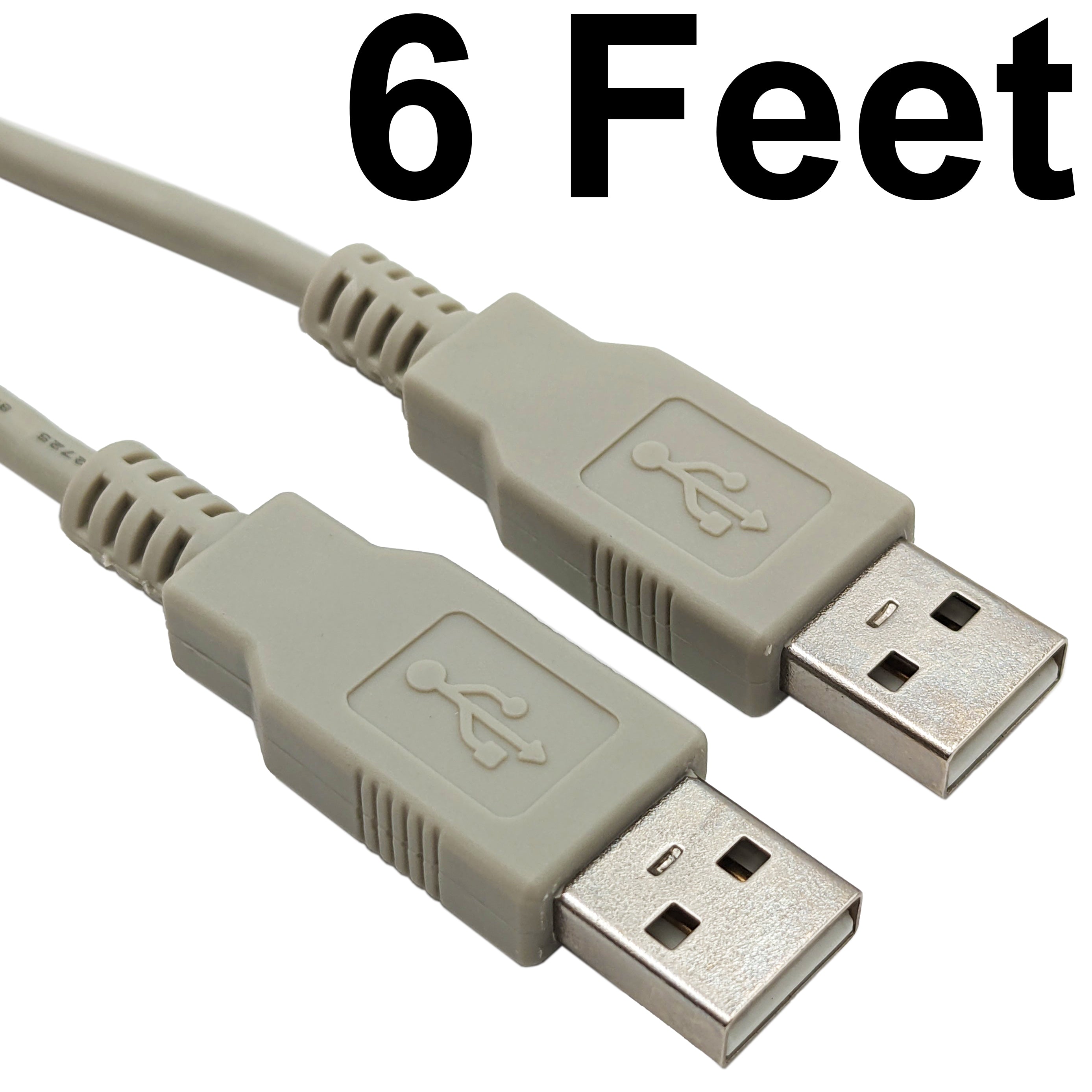 6 Foot USB 2.0 Cable Type A Male to Type A Male (M to M) – SciencePurchase