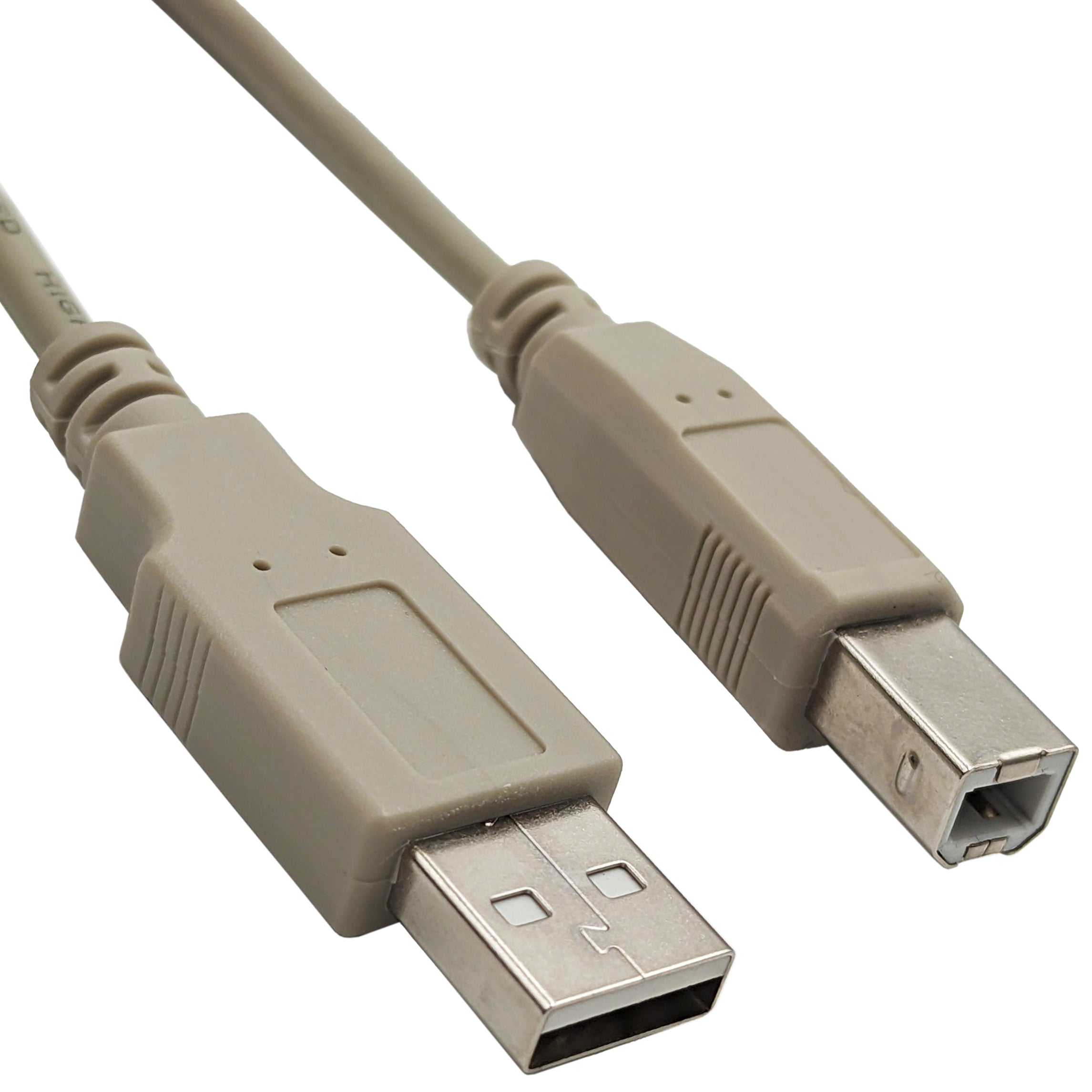 Beige 6-foot USB 2.0 Type A Male to Type B Male Cable – SciencePurchase