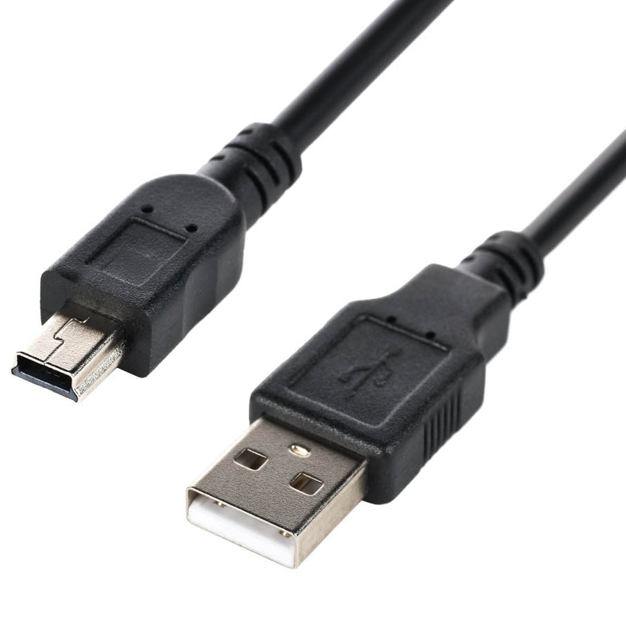 USB Type "A" Male to Mini USB Type "B" Male Cable 2.0, 6 Feet Length ...