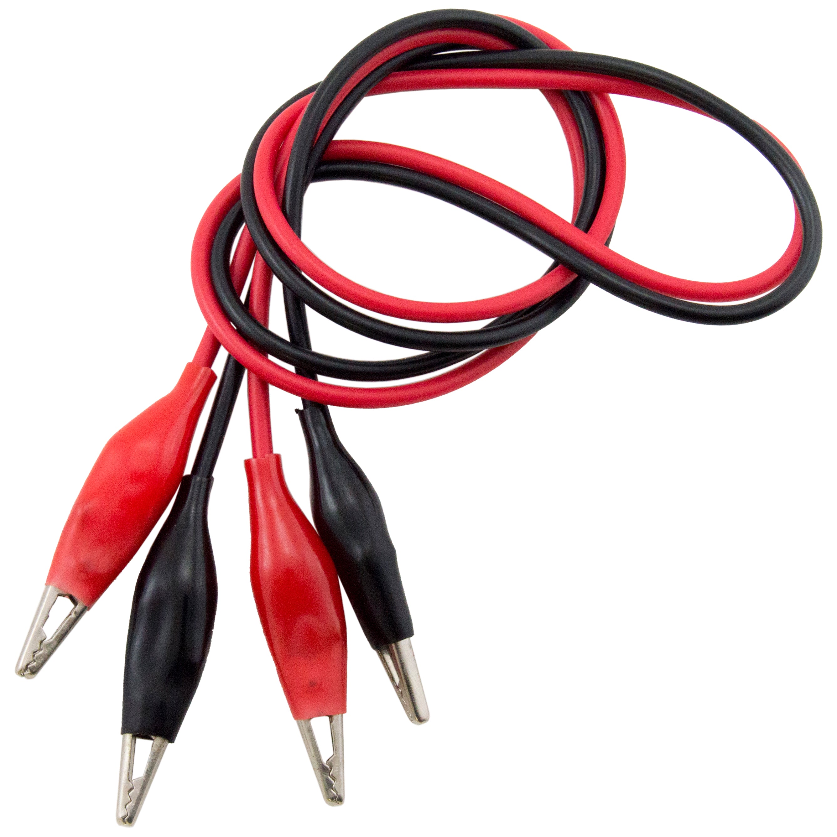 Alligator Clip to Alligator Clip Test Lead Set, Includes 1 Red and 1 B ...