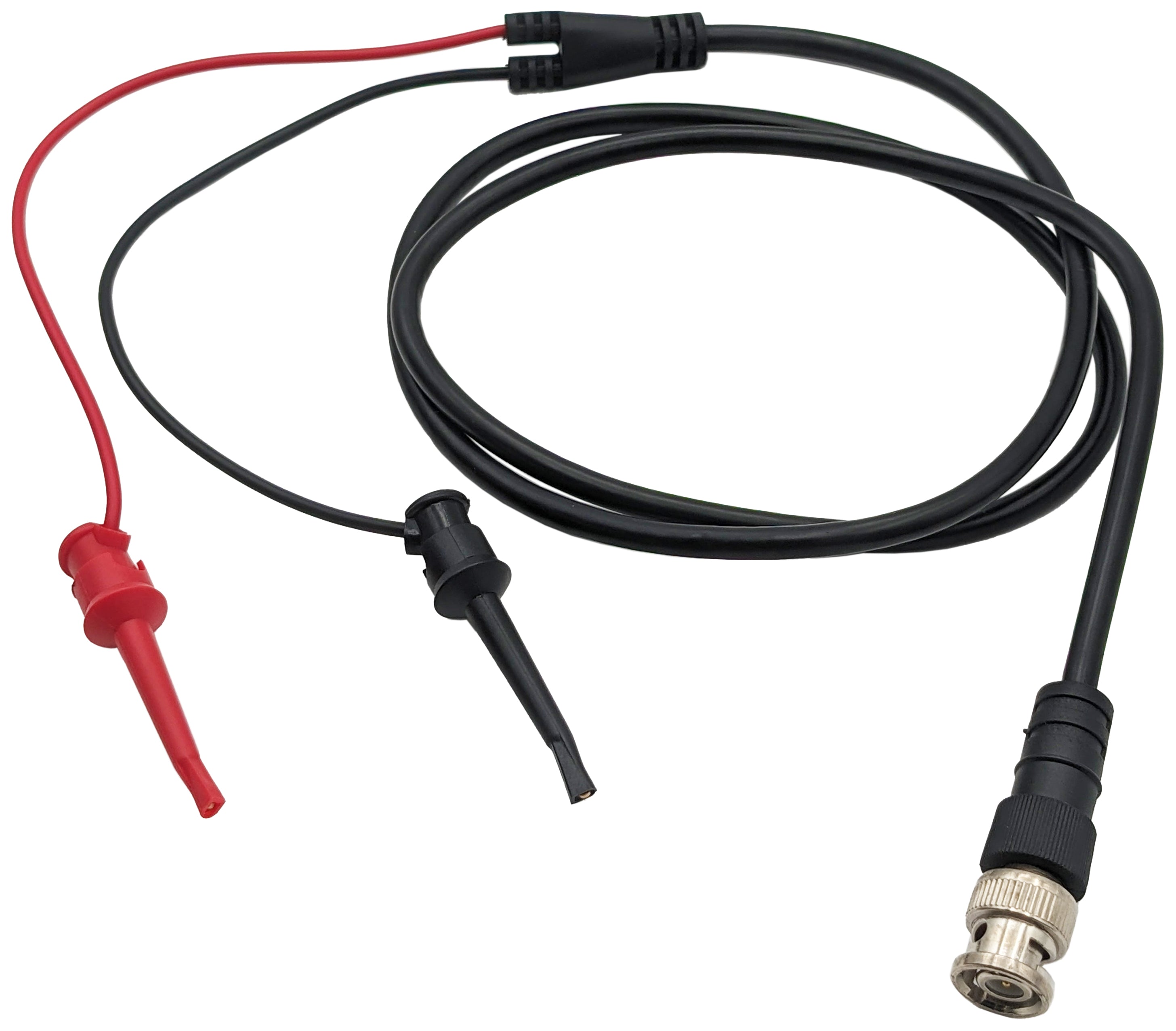 BNC to IC Test Hook Lead, 36" Long Coax and 8" Long Connecting Wires ...