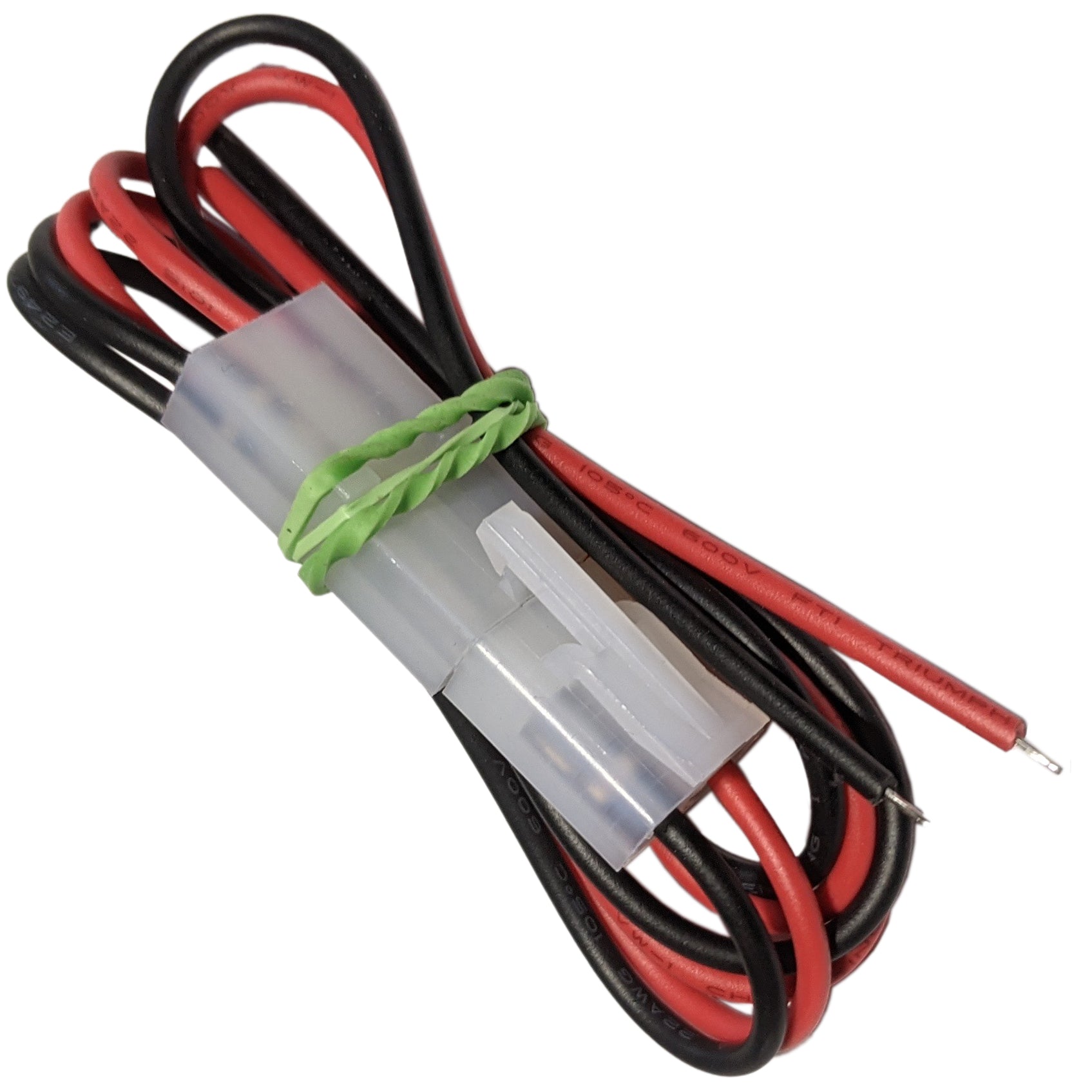 Male and Female Tamiya Connector Cables with Black and Red Leads, 22 A ...