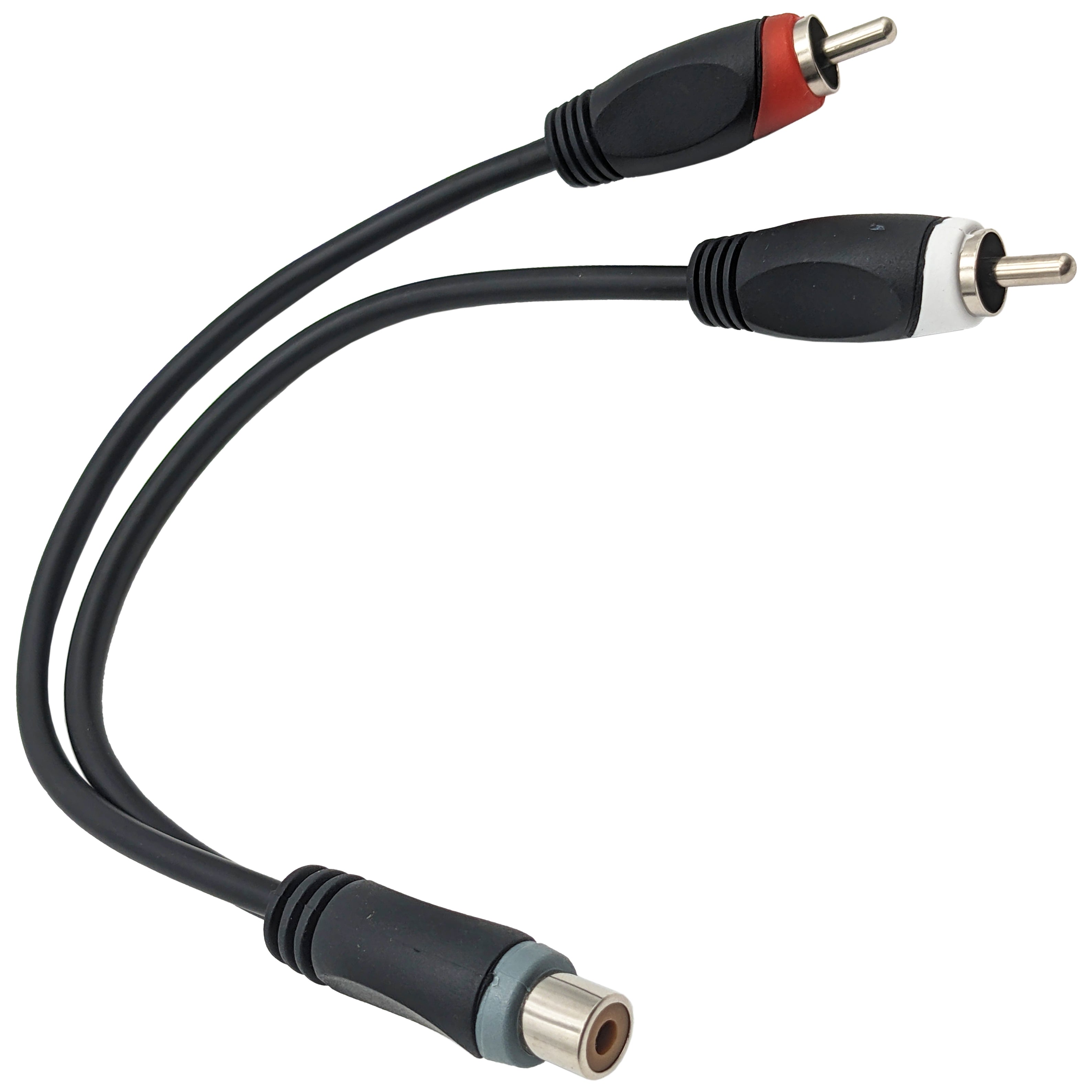 RCA Female to Dual RCA Male Y-Adapter Cable, 6-Inch Length ...