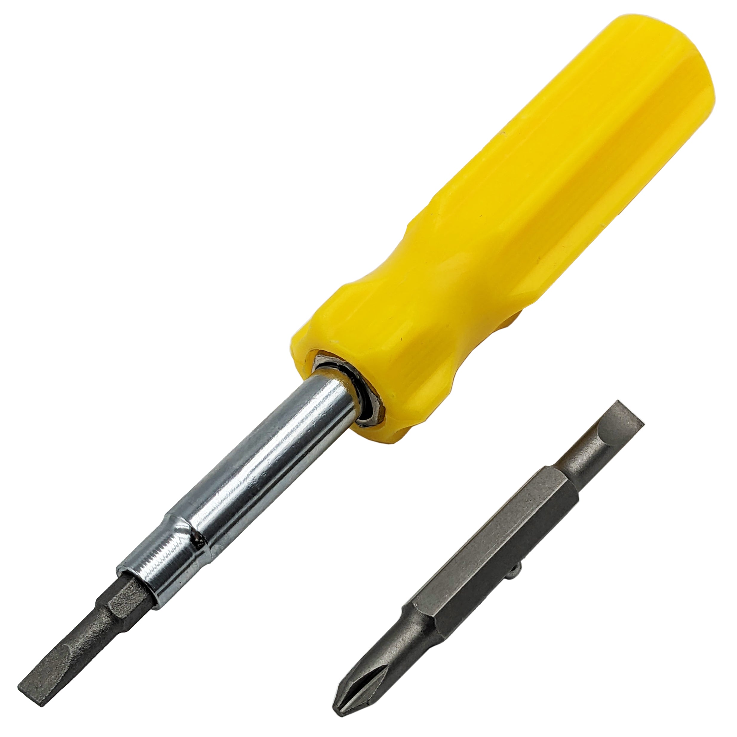6-in-1 Screwdriver - Slotted: 3/16", 1/4" - Phillip: #1, #2 - Nut Driv ...
