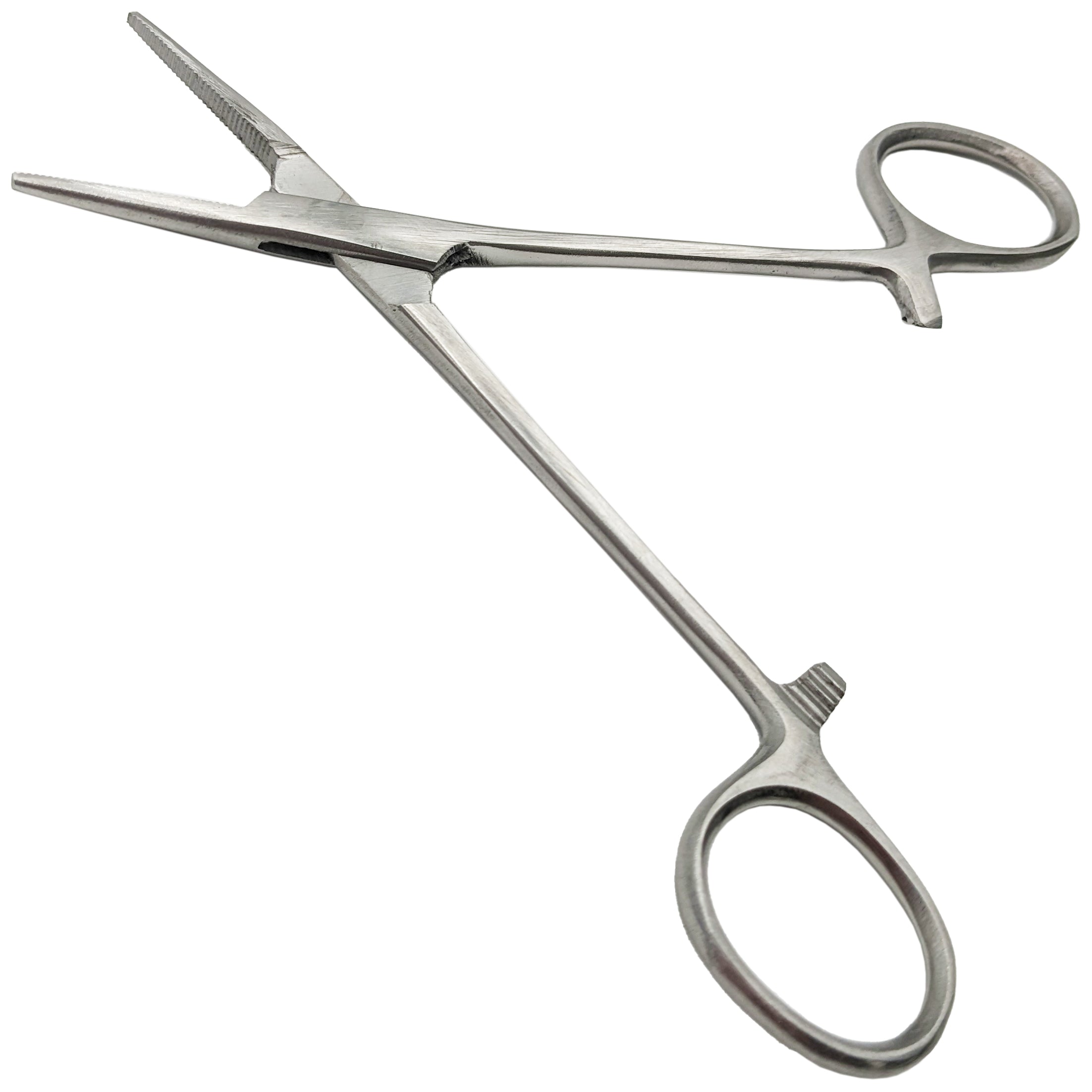 5" Straight Nose Hemostat Clamp with Serrated Jaws – SciencePurchase