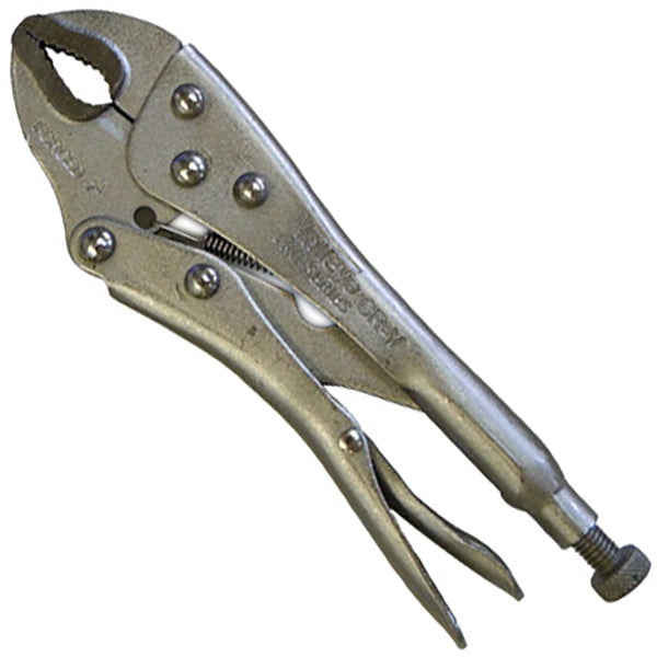 7-inch Locking Plier with Curved Jaws, Quick Release Lever (PLLP-07 ...