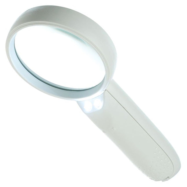 SE 3.5x Handheld Illuminated Magnifier with 2-inch Diameter Glass Lens ...
