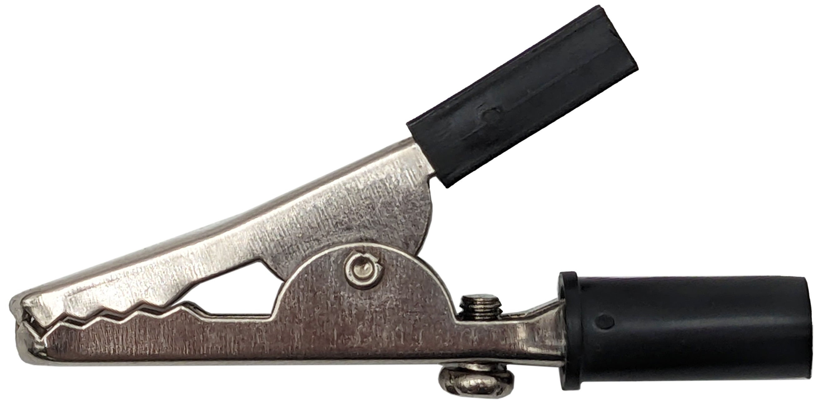 Black Alligator Clip Screw Type with Insulated Handle, 2" Long ...