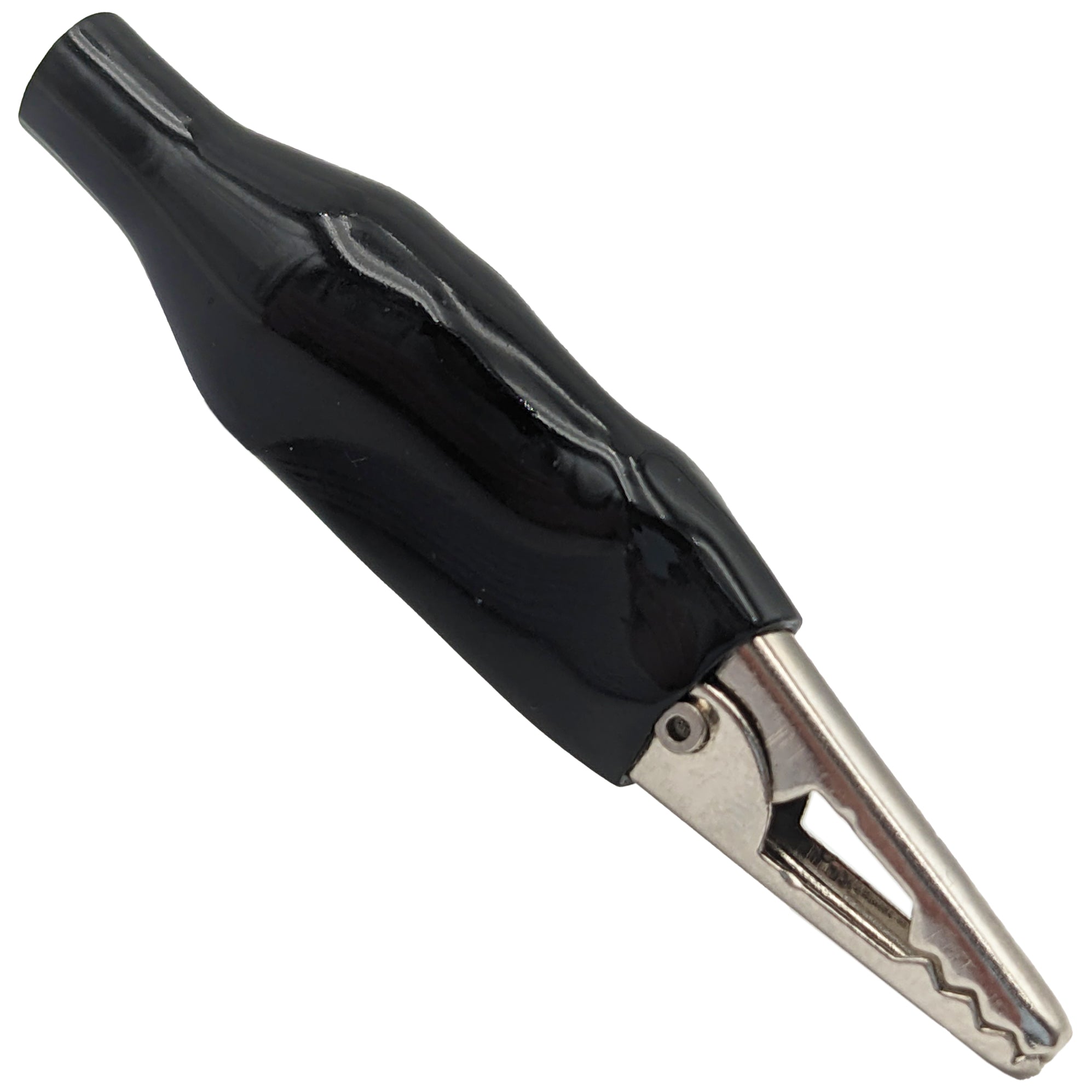 Small Alligator Clip with Black Insulator, 1" Length, Equal to #30 Cli ...