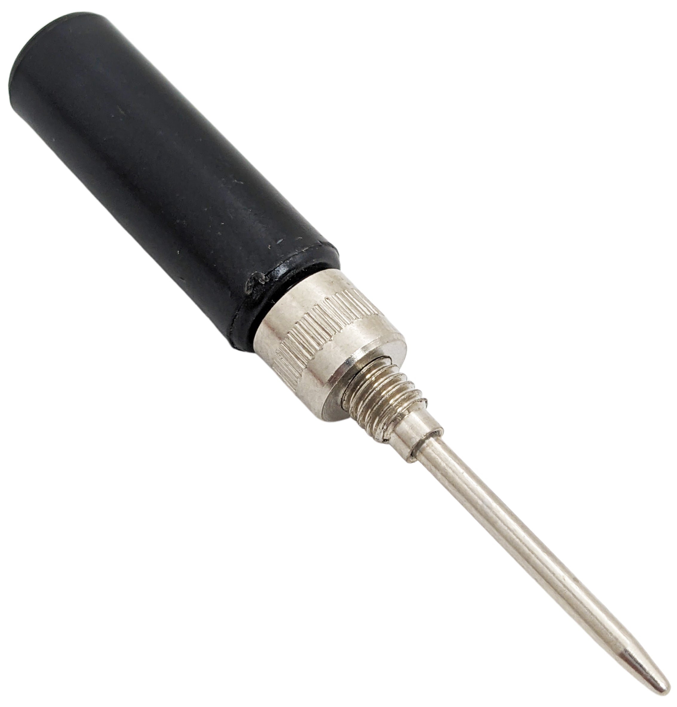 Insulated Tip Probe, Solderless (Black), 0.08" Diameter with Needle Po ...