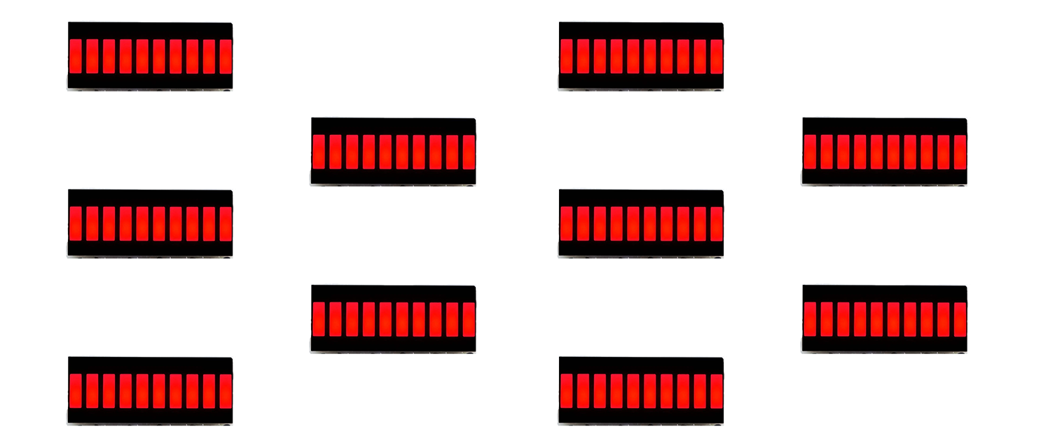 10 Pack LED Bar Graph Red – SciencePurchase