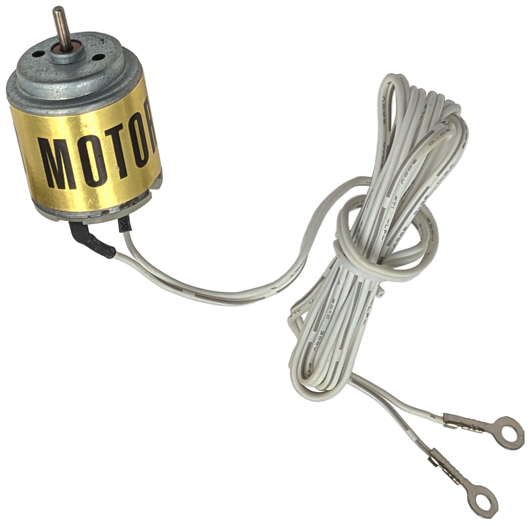 DC Motor for Solar Panel with 3 Foot Clip-on Wire Leads, 1V / 400mA Ou ...