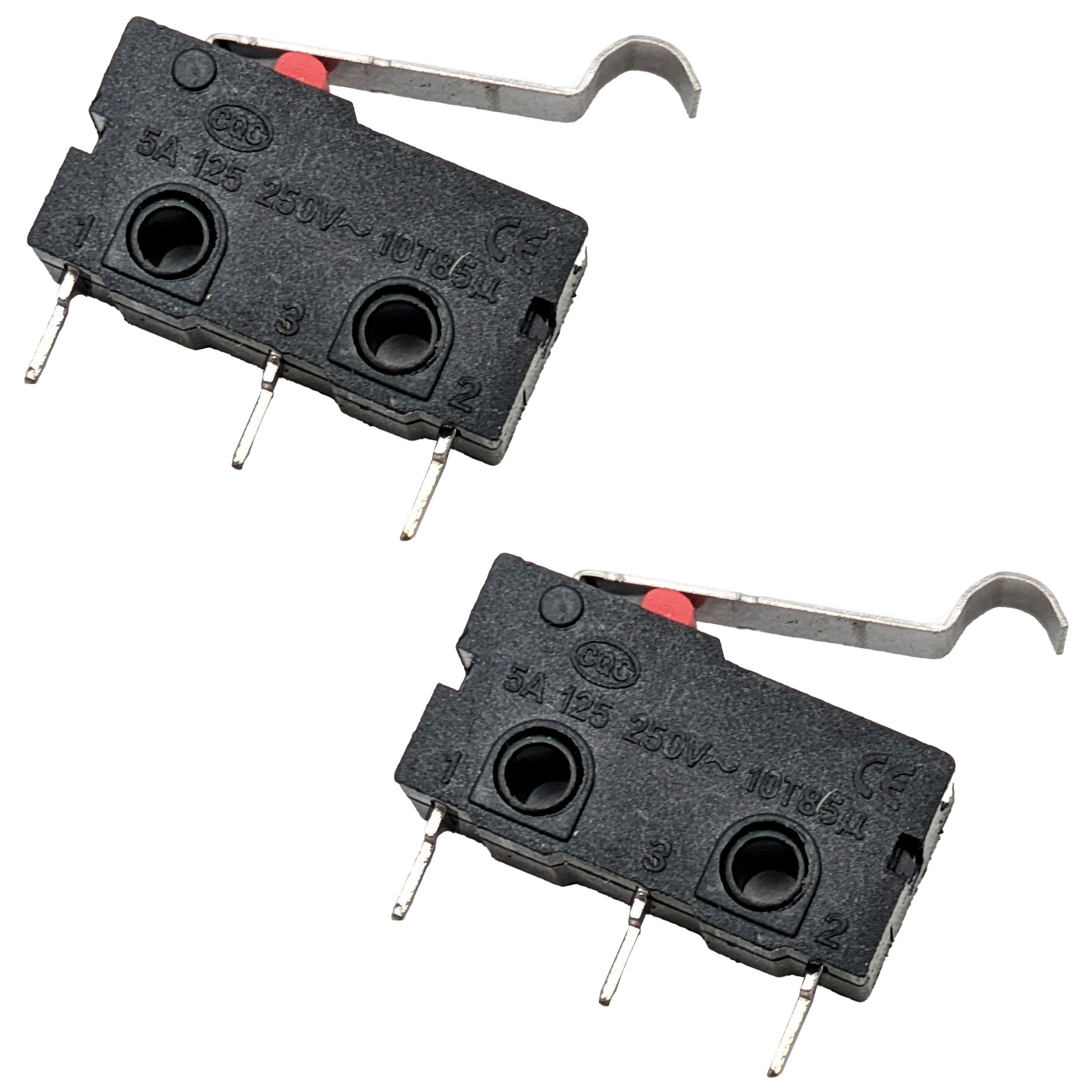 2 Pack Limit/Snap Micro Switches, SPDT, 5A @ 250V AC, PC Leads ...