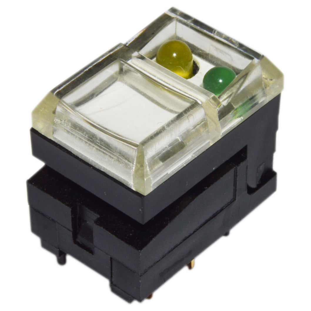 Illuminated Push Button - Transparent Cover - Yellow and Green LED ...