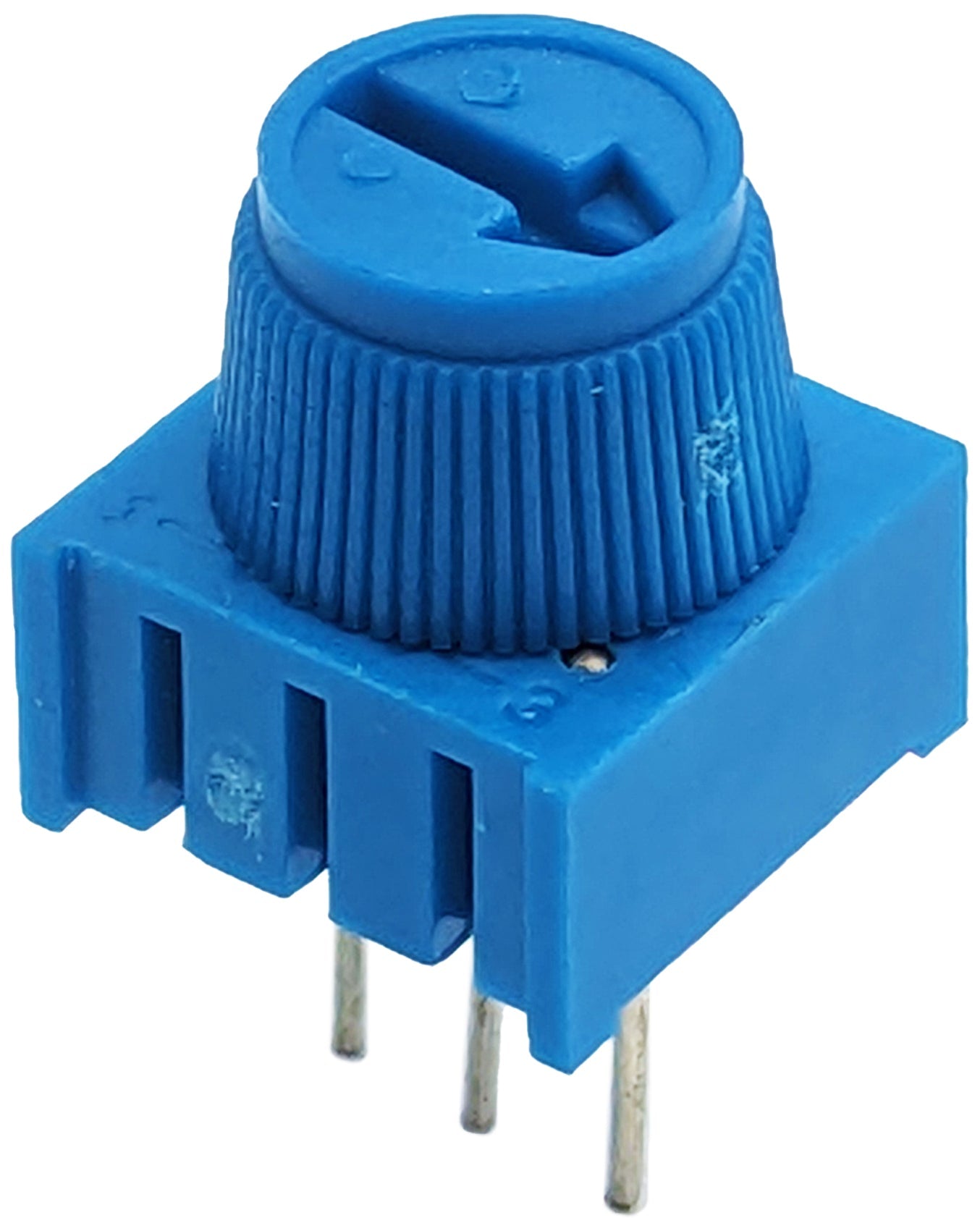 500K Ohm Cermet Potentiometer, Single Turn with Knob, 0.1" Pin Spacing ...