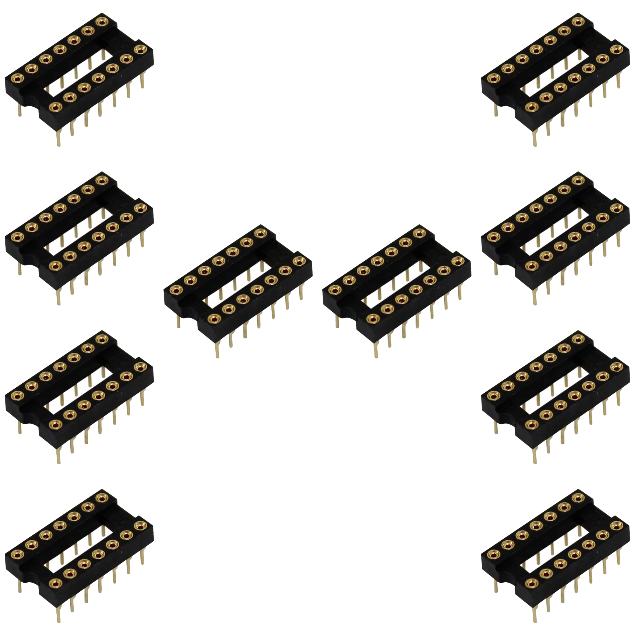 10 Pack Machine Tooled Low Profile IC Socket 14-Pins – SciencePurchase