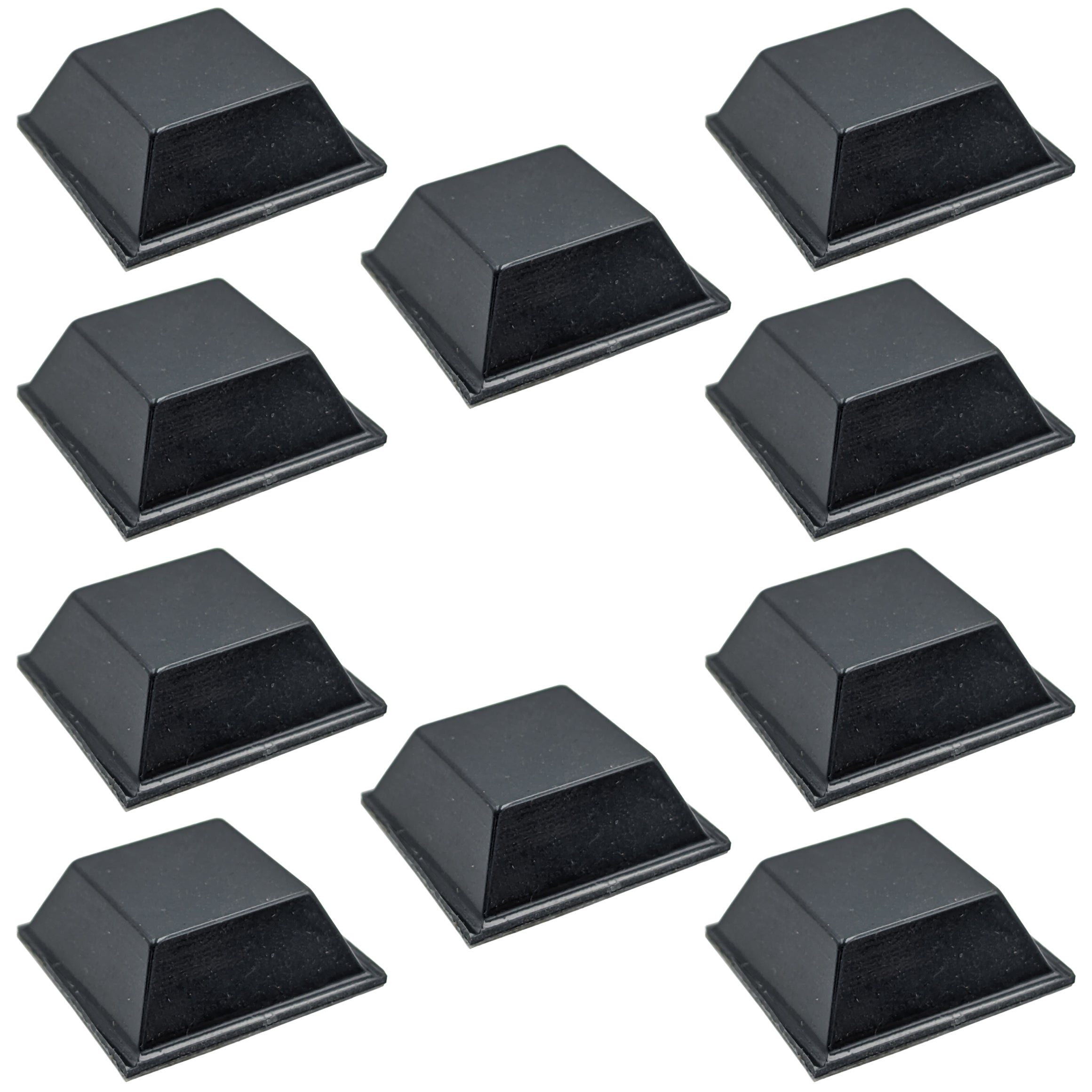 3M 10 Pack 0.81-inch Tapered Square Bumpon Bumpers, 0.30-inch Height ...