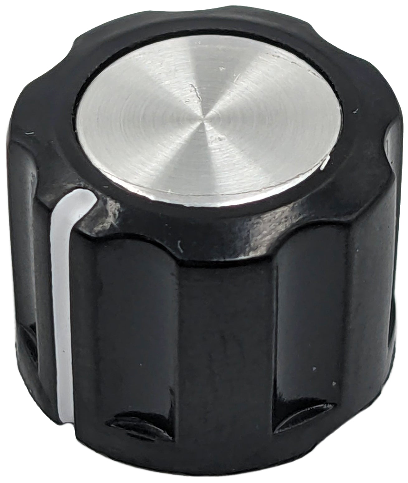 Fluted 0.58-inch Control Knob for 1/4" Shaft, Set Screw, Boss Style Gl ...
