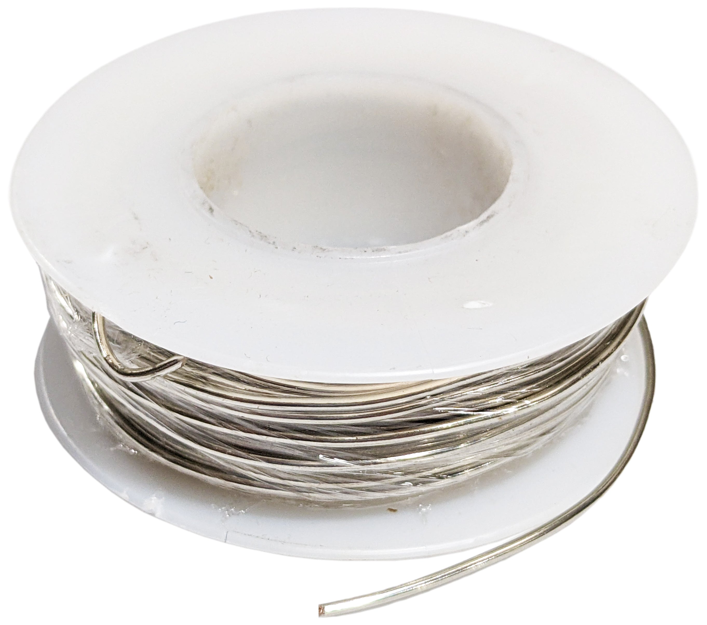 50 Feet 18 Gauge Silver Color Tinned Copper Crafting Wire, Uninsulated ...