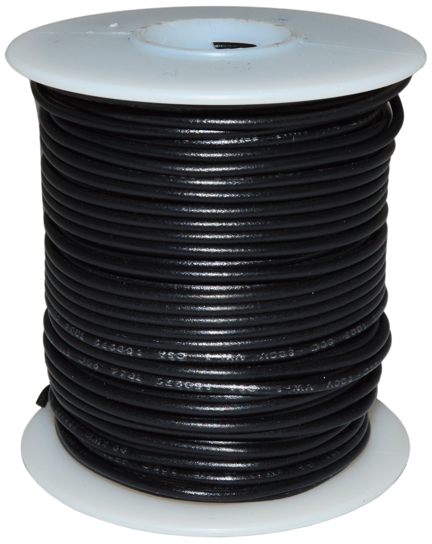 100 Feet Black 22 Gauge Solid Hook-Up Wire, Tinned Copper, PVC Insulat ...