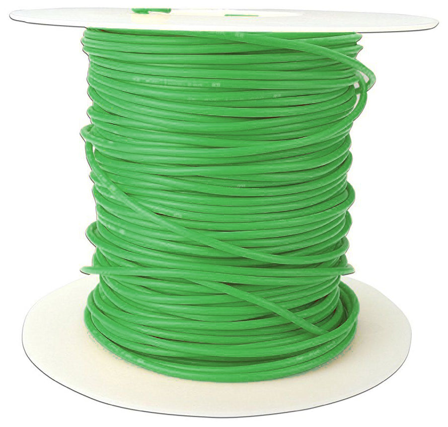 100 Feet Green 20 Gauge Stranded Flexible Test Lead Wire, Rubber Insul ...