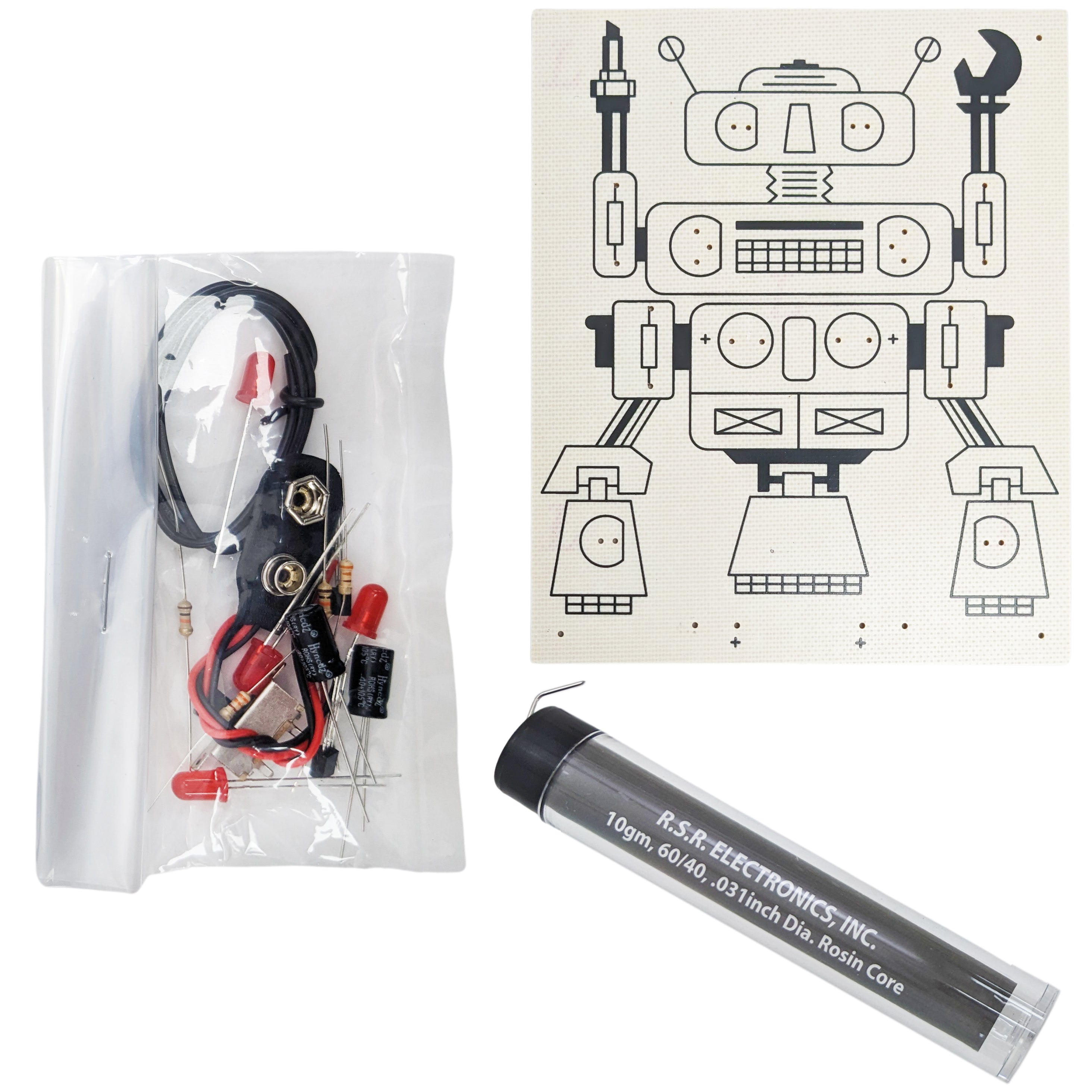LED Robot Soldering Kit, Solder Included - Free-running Oscillator Pro ...