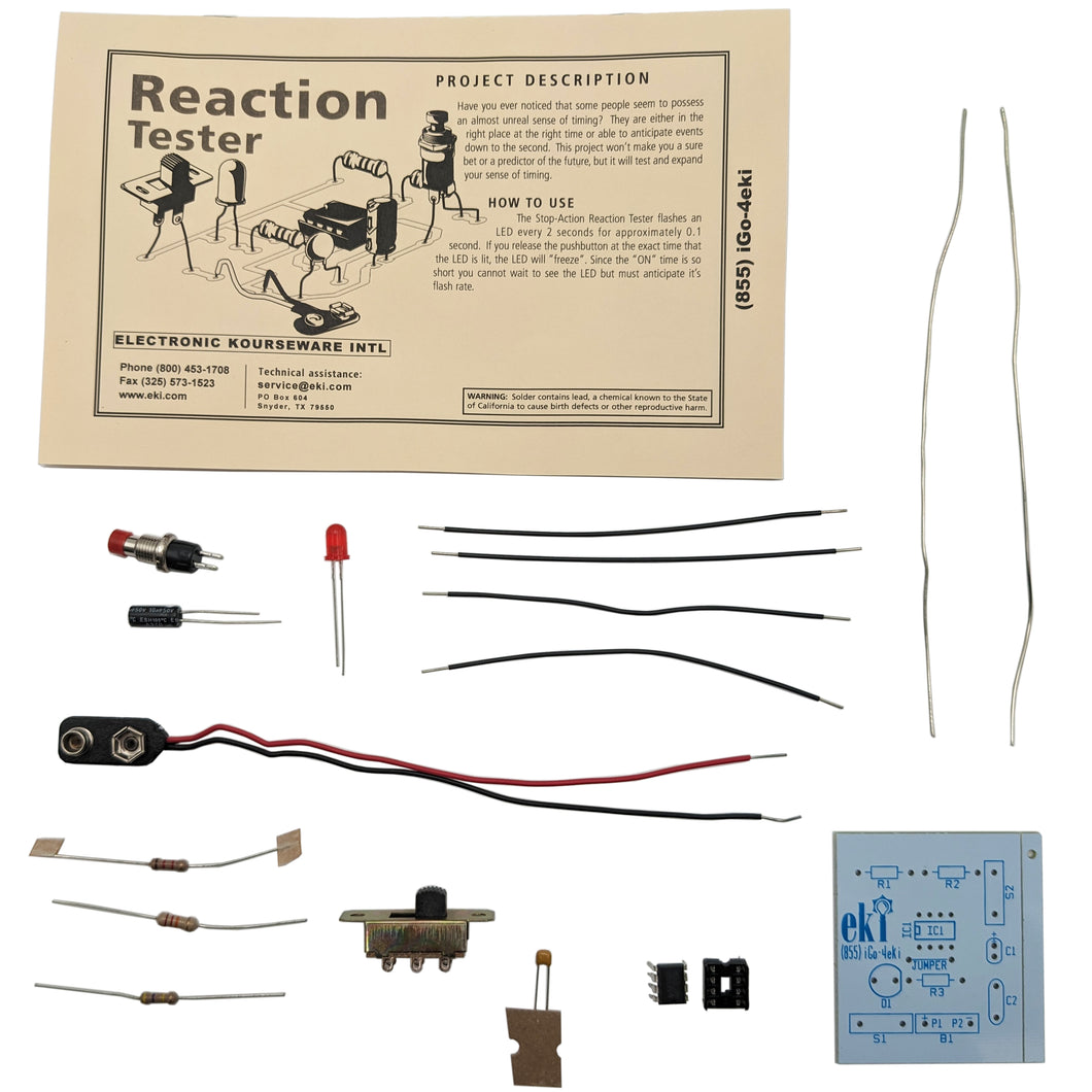 EKI Reaction Tester Soldering Practice Kit (Beginner Skill Level ...