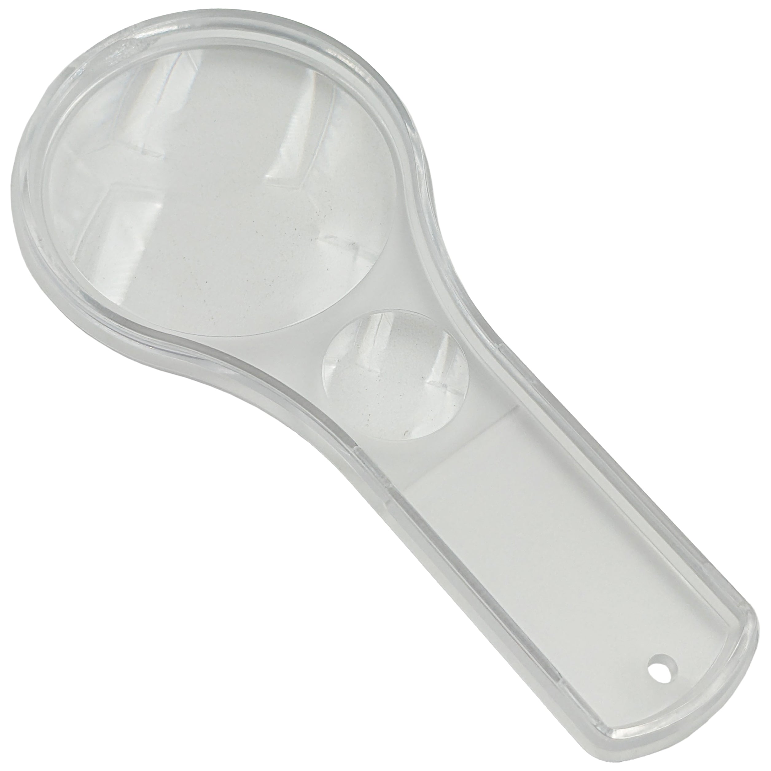 4.5-inch Clear Plastic Dual Lens Magnifier, 3X and 6X Magnification (P ...