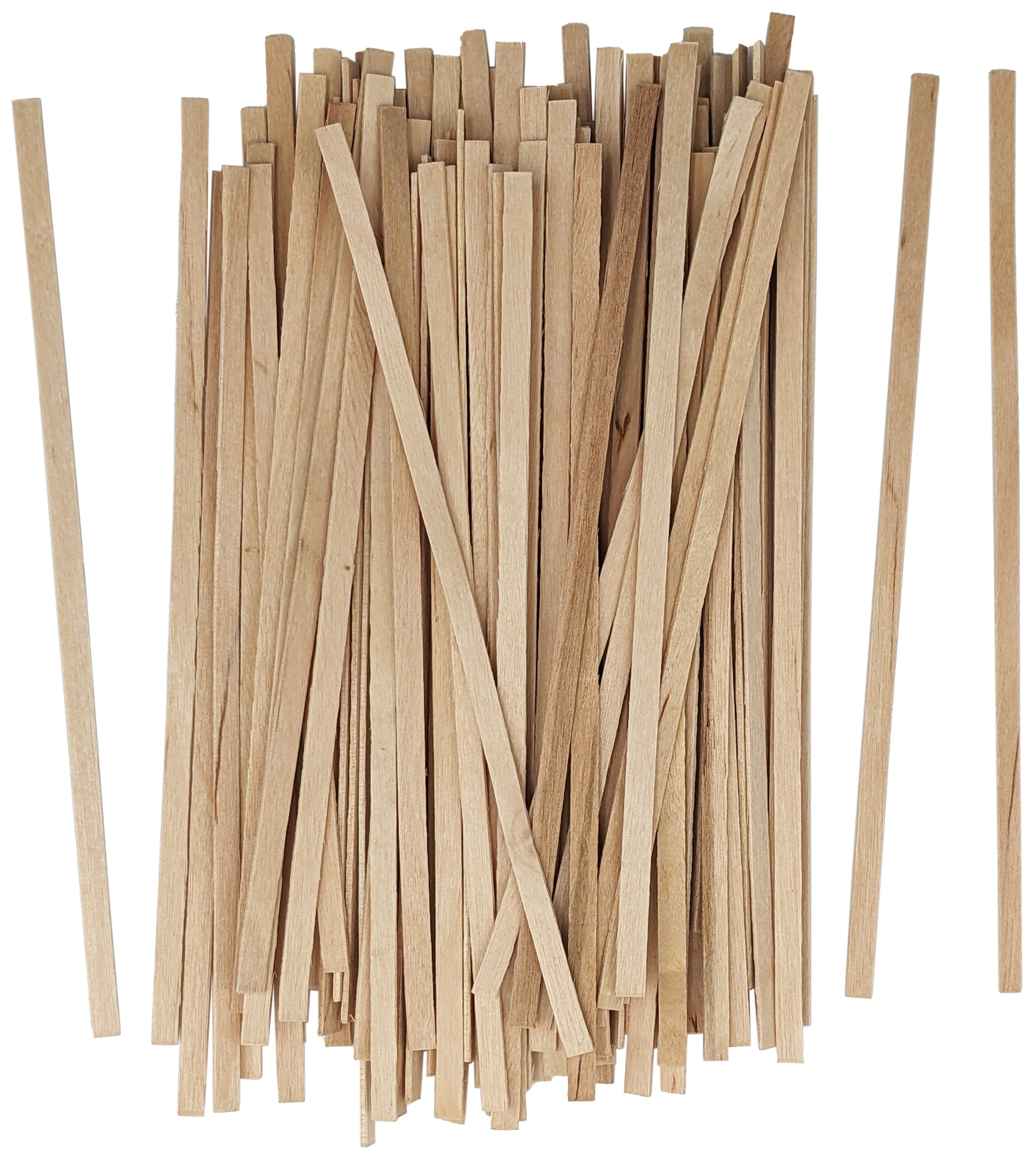 100 Wooden Stir Sticks, 5.5-inch Length, Disposable and Biodegradable ...