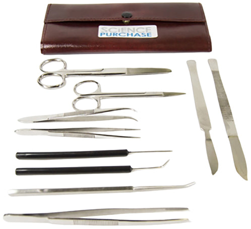 Advanced Dissection Kit, 10 Instruments with Snap-lock Storage Pouch ...