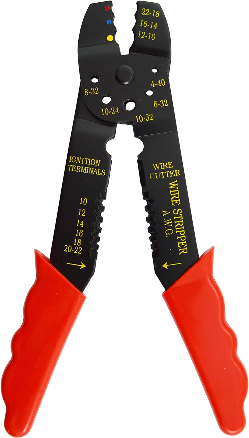 Wire Stripper and Crimper for 22 to 10 Gauge – SciencePurchase