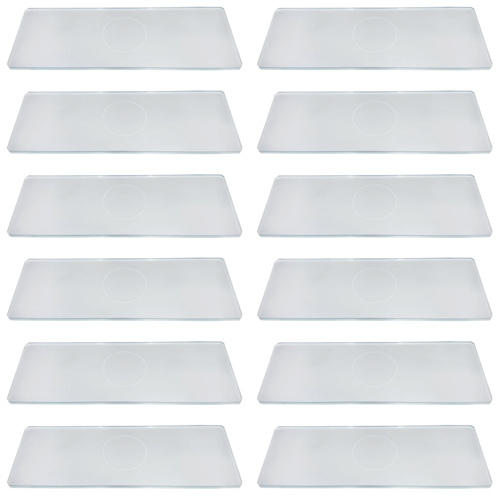12 Count 3" x 1" Single Well Concavity Glass Microscope Slides, ~1.25m ...