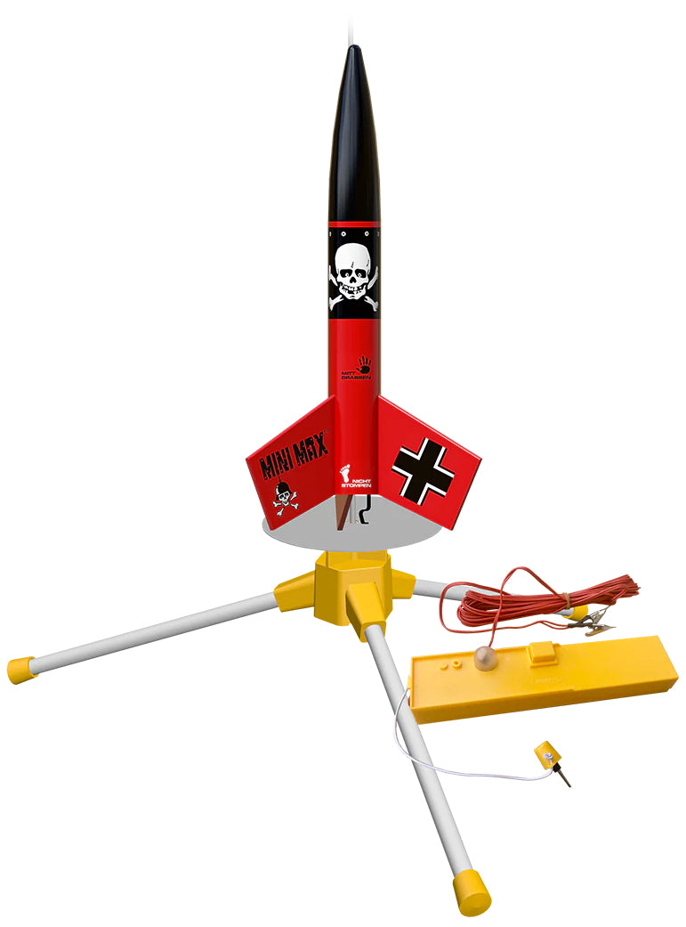Estes Mini Der Red Max Model Rocket Launch Set, Intermediate Skill Lev ...