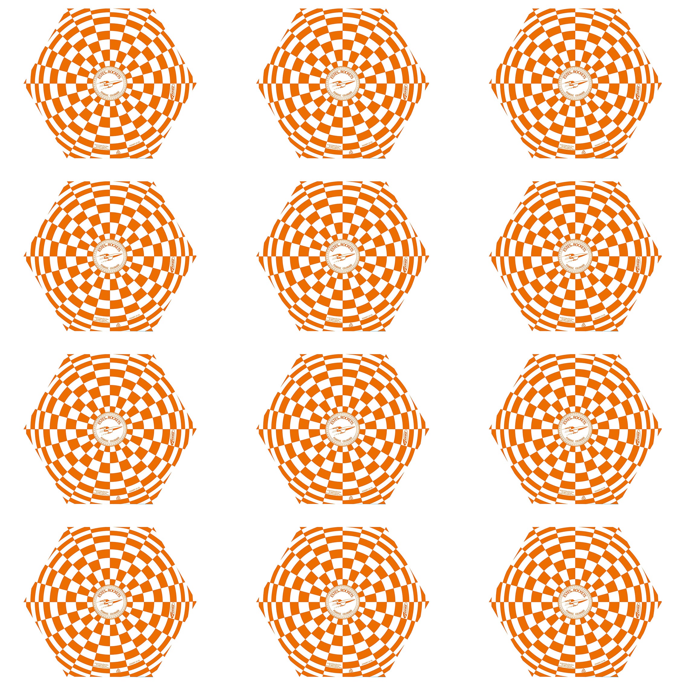 Estes 12 Pack 12 Inch Printed Parachutes for Model Rockets (2264PK12 ...