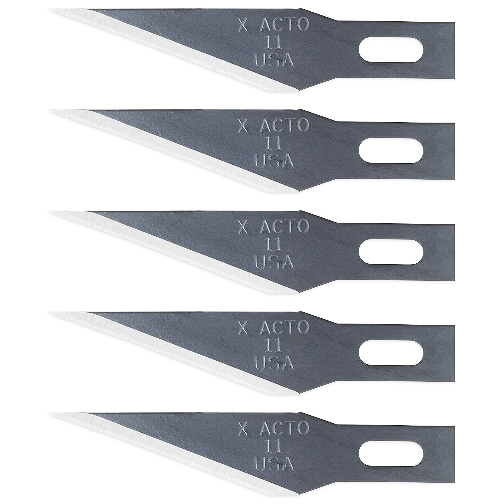 X-Acto 5 Count #11 Classic Fine Point Blades for #1 Knife Handle (X211 ...