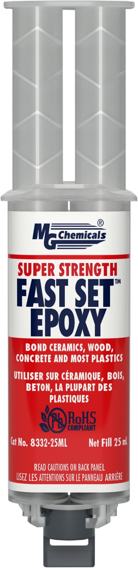MG Chemicals Super Strength Fast Set Epoxy, 5000 PSI, 25 ml Dual Dispe ...