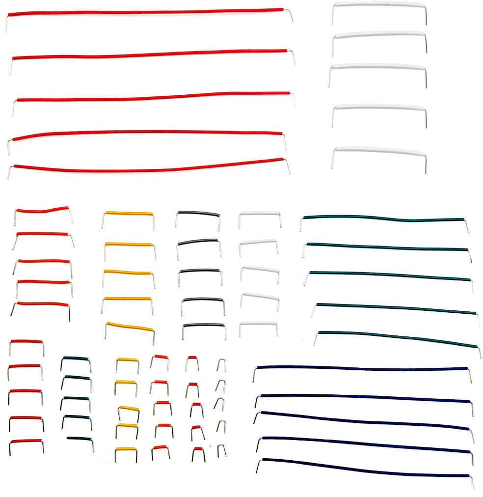 70 Piece Jumper Wire Kit for Breadboarding, Assorted Lengths and Color ...